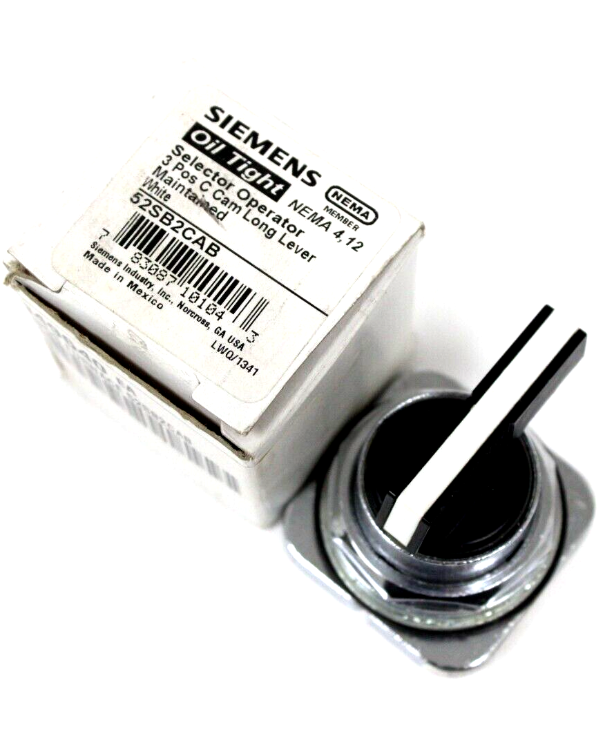 NEW LOT OF 4 SIEMENS 52SB2CAB SELECTOR SWITCHES - SB Industrial Supply ...