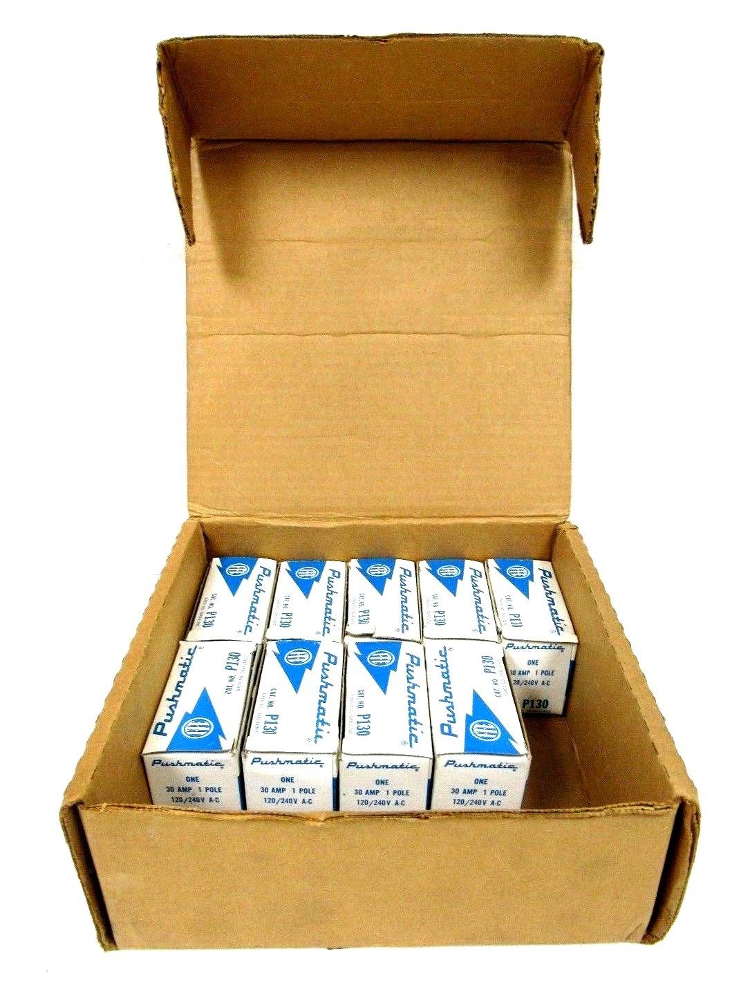 NEW LOT OF 9 PUSHMATIC P130 CIRCUIT BREAKER 30A 1 POLE 120/240V AC - SB ...