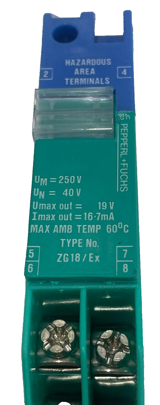 NEW PEPPERL +FUCHS ZG18/EX ISOLATION MODULE ZG18EX - SB Industrial ...