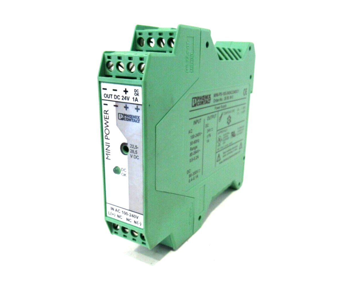 NEW PHOENIX CONTACT MINI-PS-100-240AC/24DC/1 POWER SUPPLY 2938840 - SB ...