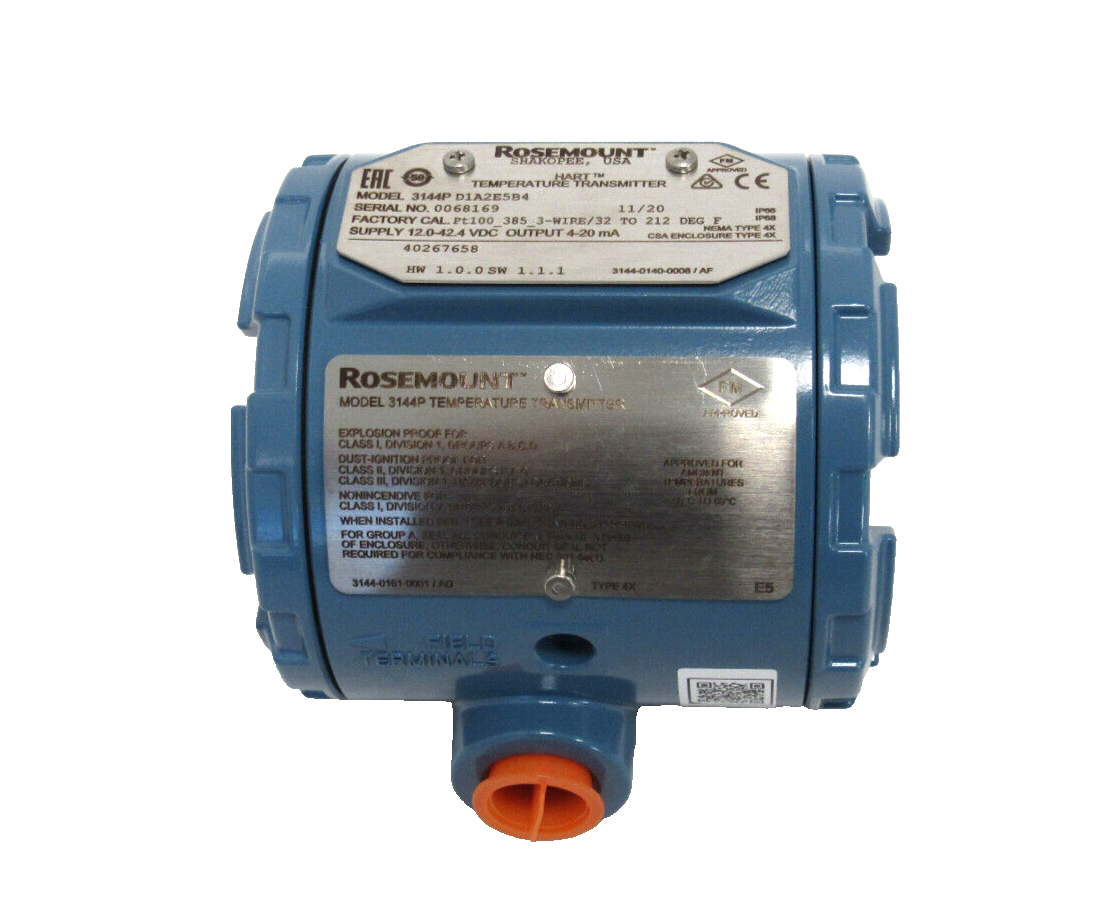 NEW ROSEMOUNT 3144PD1A2E5B4 TEMPERATURE TRANSMITTER - SB Industrial ...