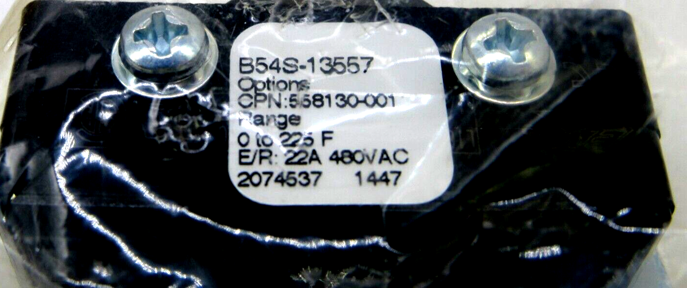 NEW UNITED ELECTRIC B54S-13557 TEMPERATURE SWITCH B54S13557 - SB ...