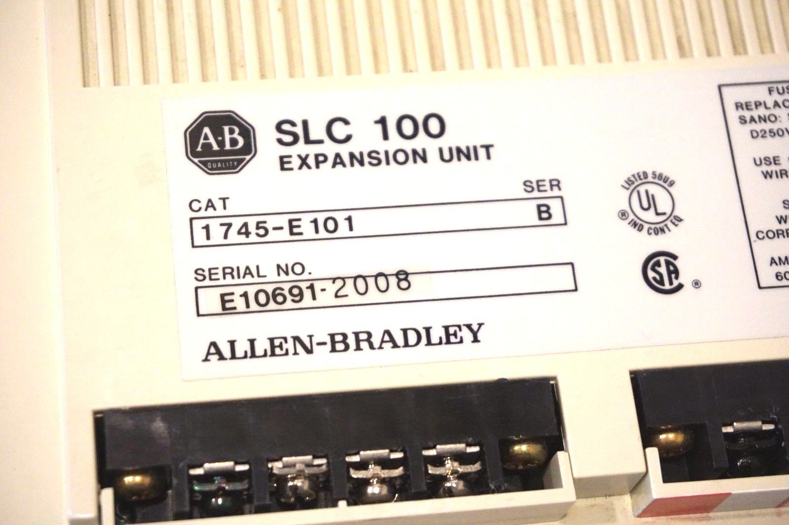 USED ALLEN BRADLEY 1745-E101 SER. B SLC 100 EXPANSION UNIT 1745E101 - SB Industrial Supply, Inc.