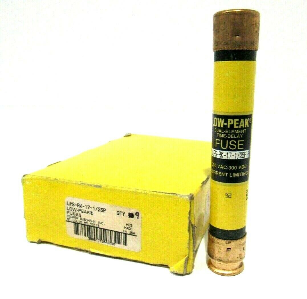 LOT OF 9 NEW BUSSMANN LPS-RK-17-1/2-SP FUSES LPSRK1712SP - SB ...