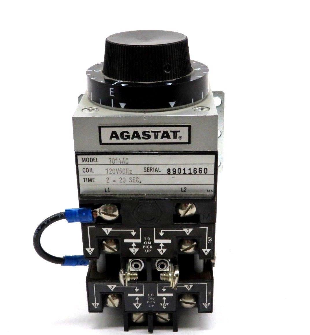 NEW AGASTAT 7014AC TIME DELAY RELAY 120V 60HZ 2 -20 SEC - SB Industrial ...