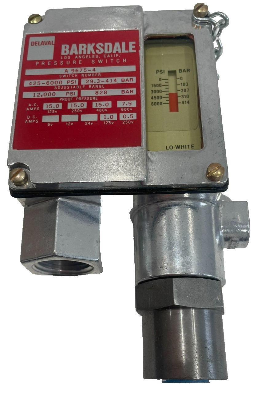 NEW BARKSDALE A9675-4 PISTON PRESSURE SWITCH A96754 - SB Industrial ...