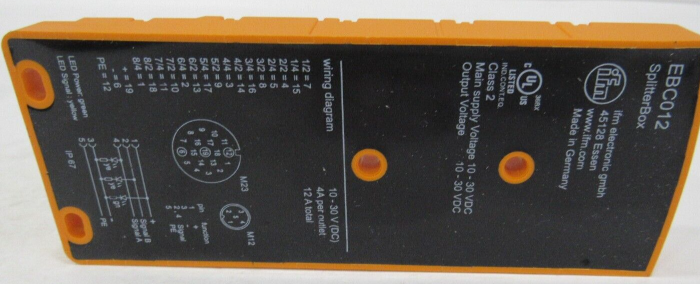 NEW EFECTOR EBC012 SPLITTER BOX - SB Industrial Supply, Inc.