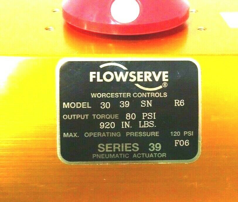 NEW FLOWSERVE WORCESTER CONTROLS 30-39-SN-R6 PNEUMATIC ACTUATOR ...