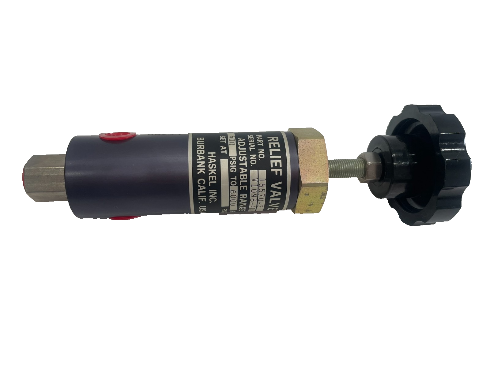 NEW HASKEL 15570-2 RELIEF VALVE 155702 - SB Industrial Supply, Inc.