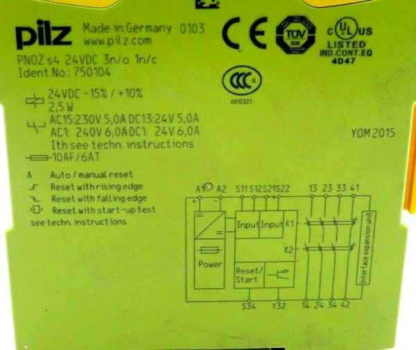 NEW PILZ PNOZ-S4-24VDC-3N/O-1N/C SAFETY RELAY PNOZS424VDC3NO1NC – SB ...