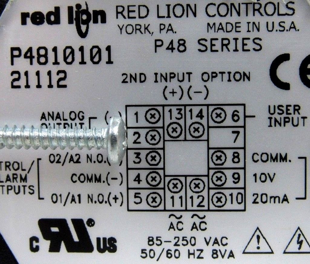 NEW RED LION P4810101 TEMPERATURE CONTROLLER P48 SERIES - SB Industrial ...