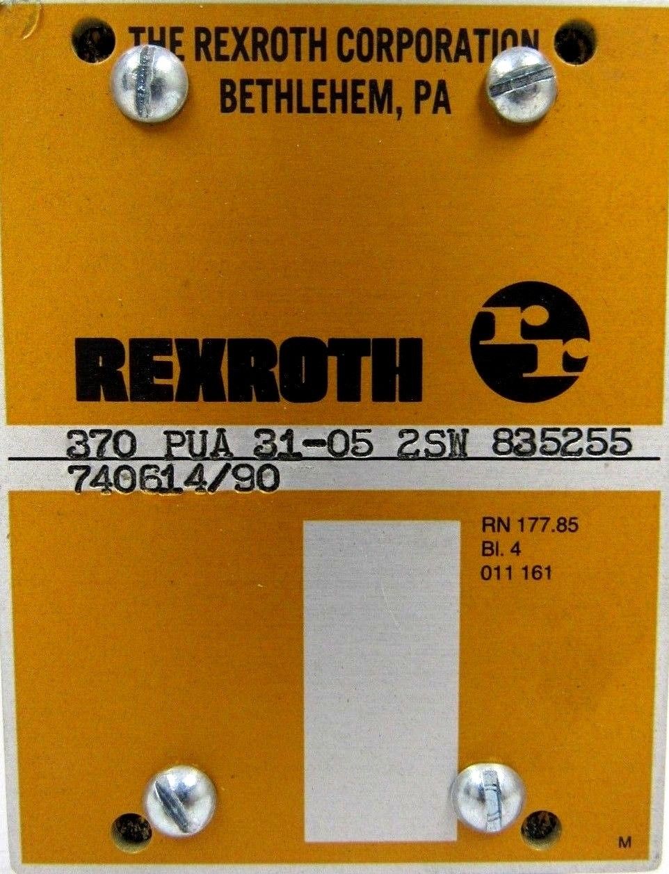 NEW REXROTH 370-PUA-31-05-2SW FLOAT SWITCH 835255 740614/90 ...