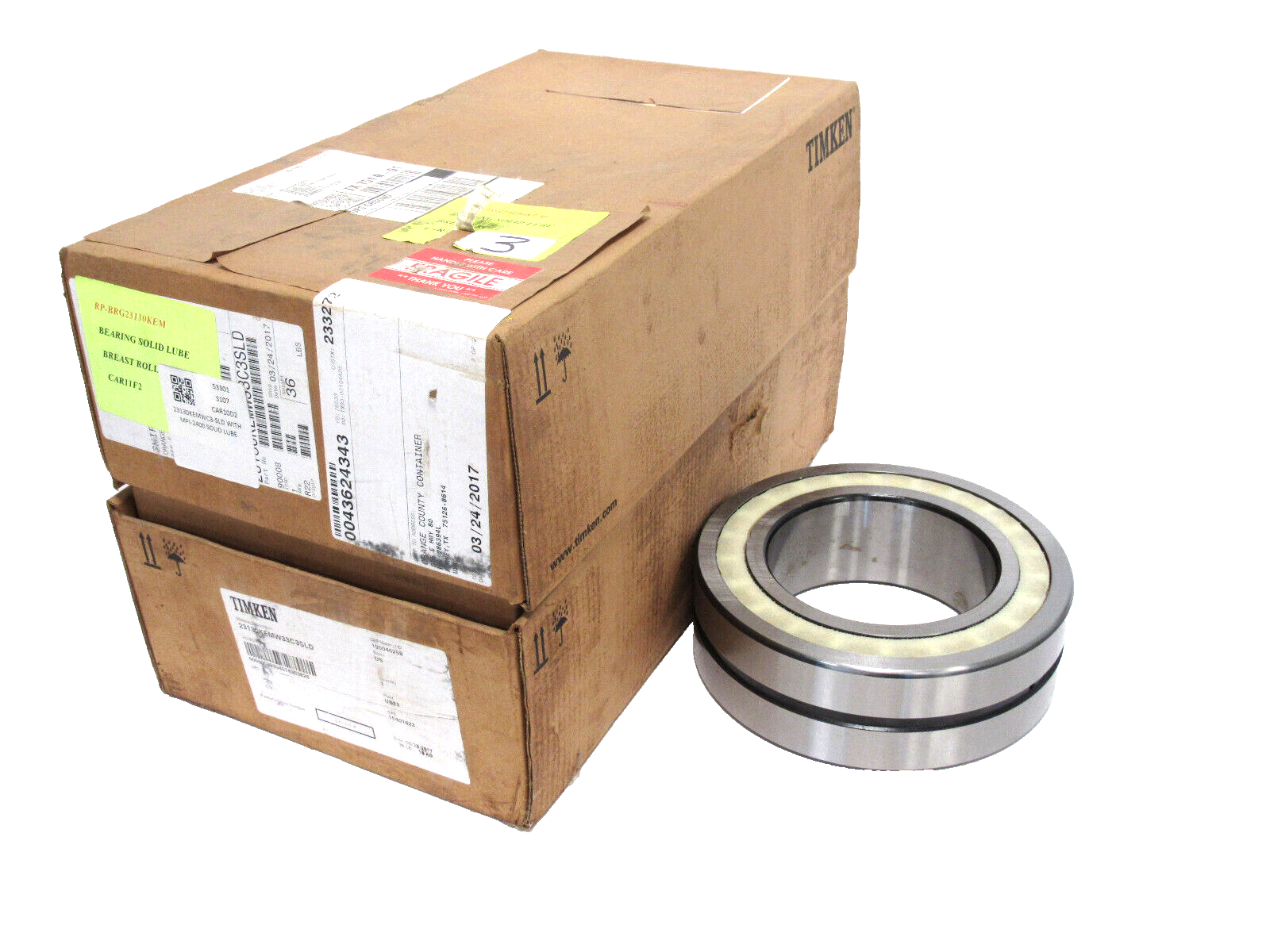 NEW TIMKEN 23130KEMW33C3SLD SPHERICAL ROLLER BEARING - SB Industrial ...