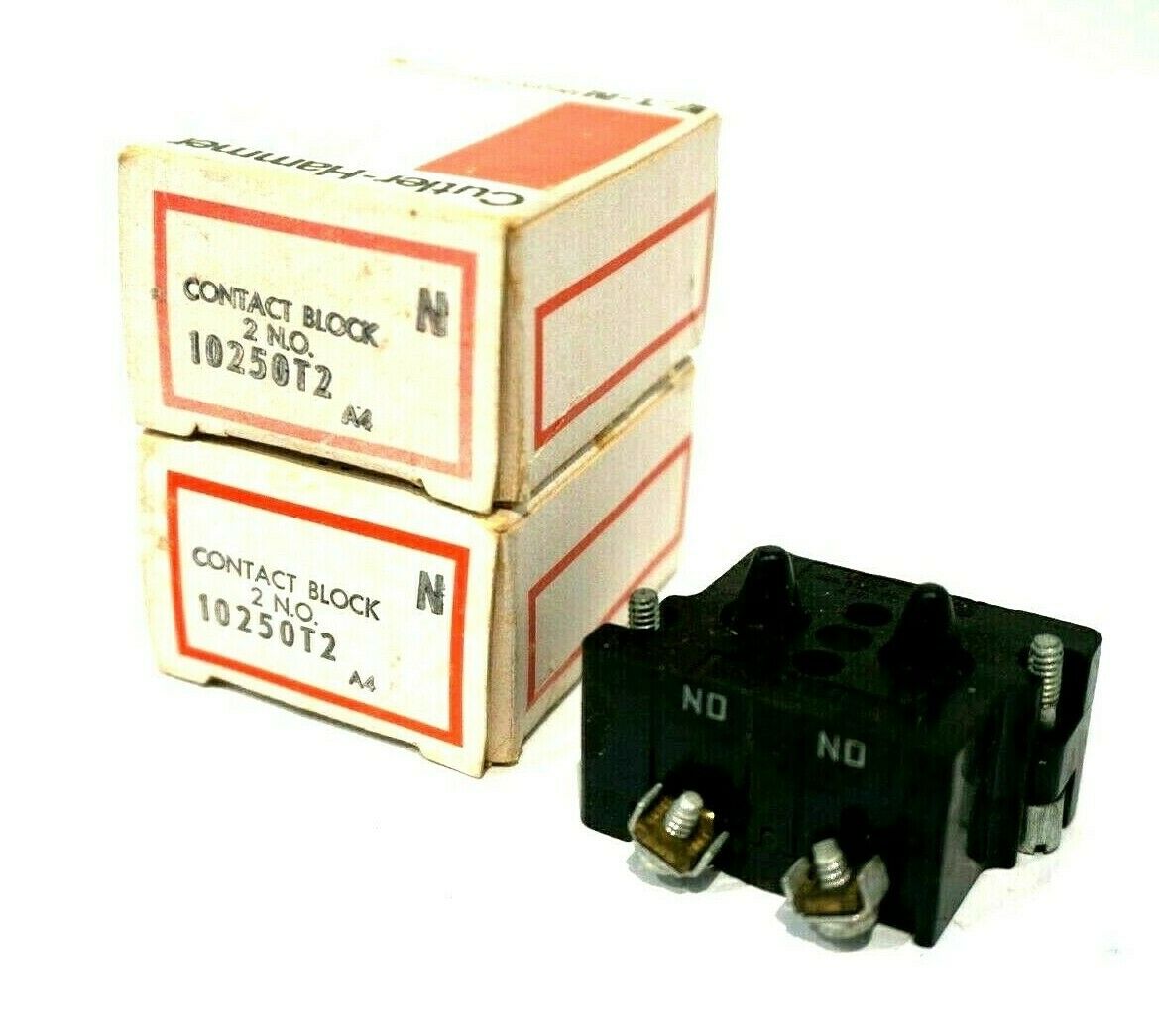 2 NEW CUTLER HAMMER 10250T2 CONTACT BLOCKS - SB Industrial Supply, Inc.