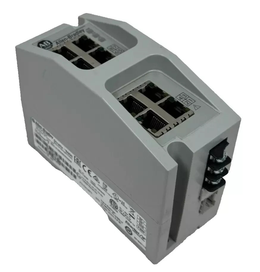 ALLEN BRADLEY 1783-EMS08T STRATIX 6000 ETHERNET SWITCH 8-PORT SER. B ...