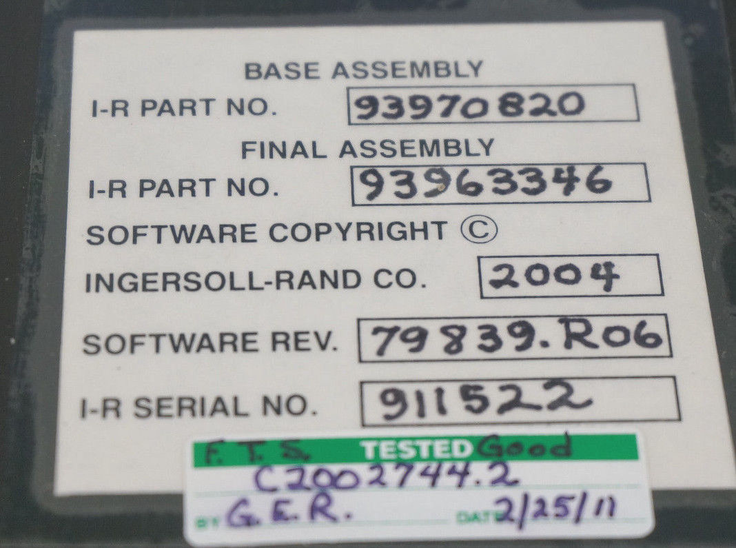 USED INGERSOLL RAND 93963346 I/O MODULE 93970820 - SB Industrial Supply ...