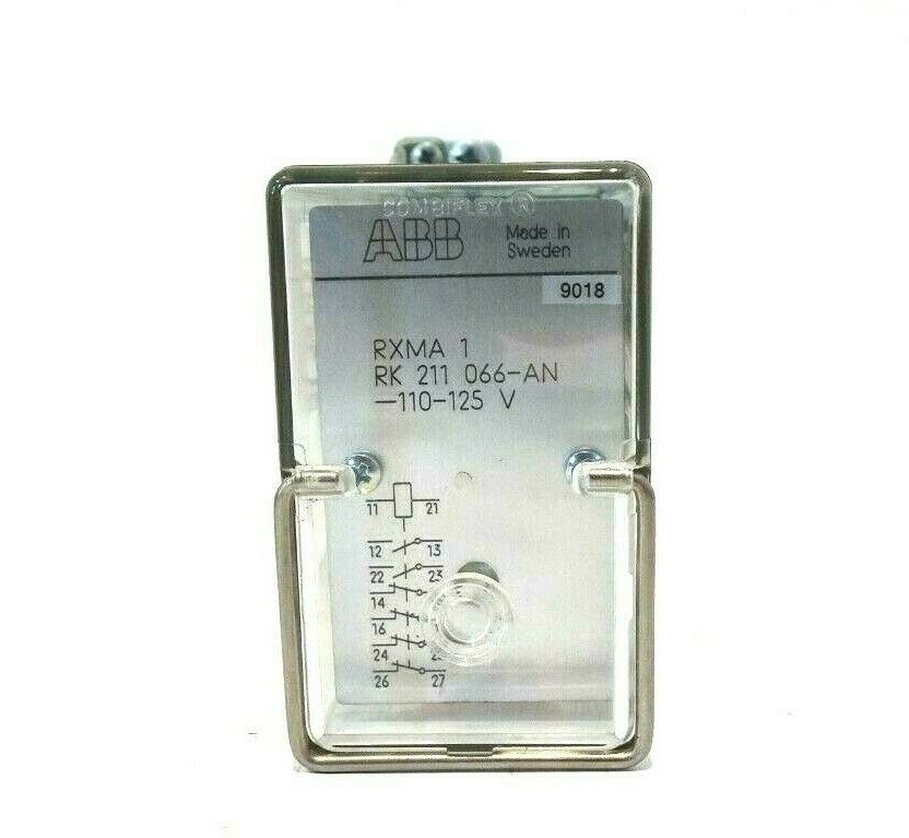 NEW ABB RK 211 066-AN AUXILIARY RELAY RXMA1 RK211066AN - SB Industrial ...