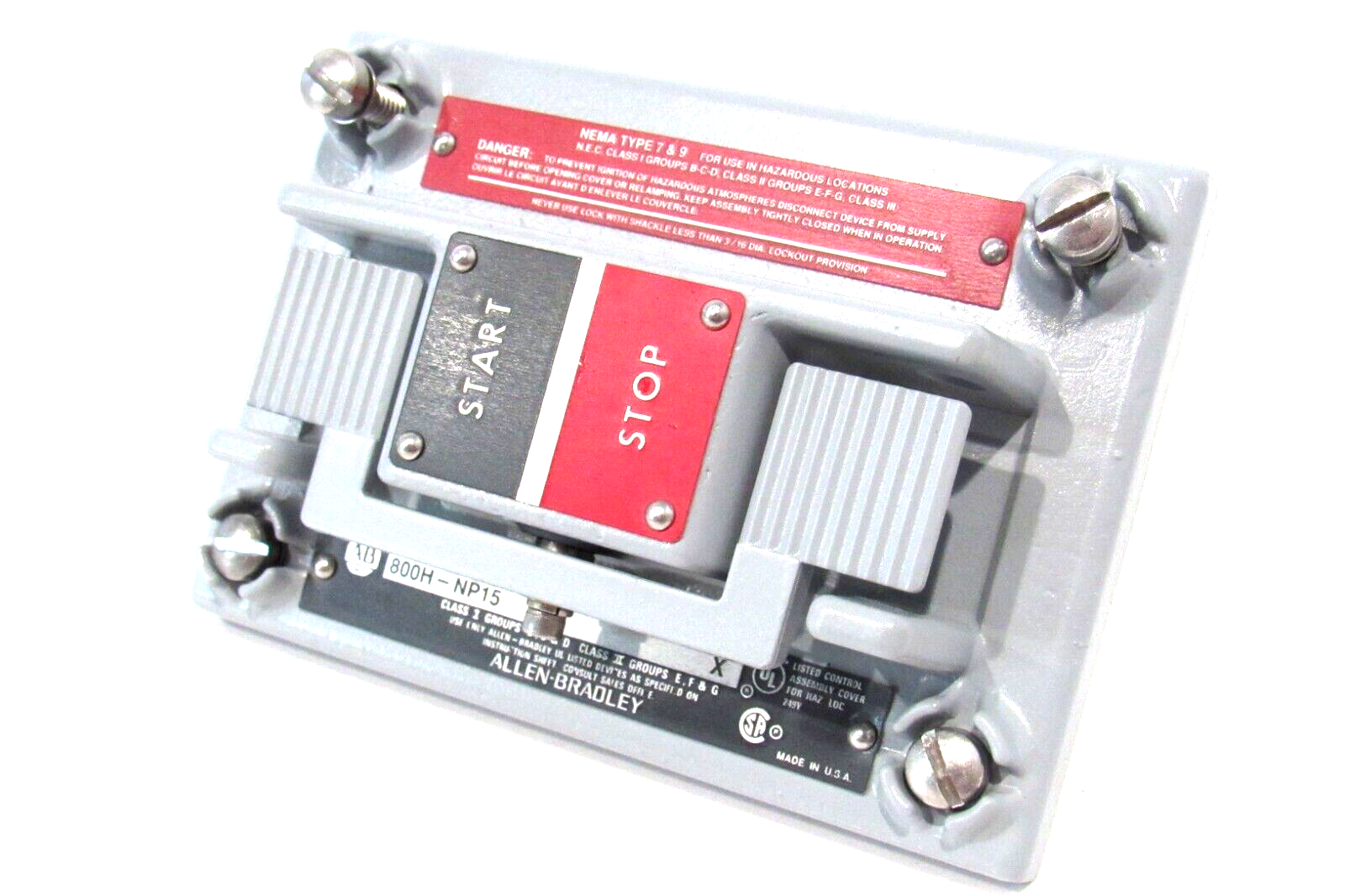 NEW ALLEN BRADLEY 800H-NP15 ENCLOSURE COVER SER.X 800HNP15 - SB ...