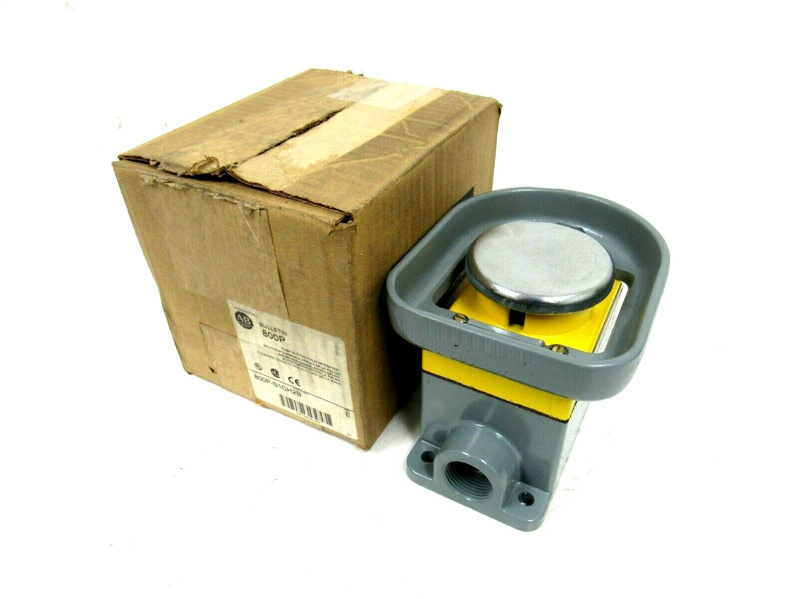NEW ALLEN BRADLEY 800P-S1CH2B PUSH BUTTON PALM OPERATED SER E ...