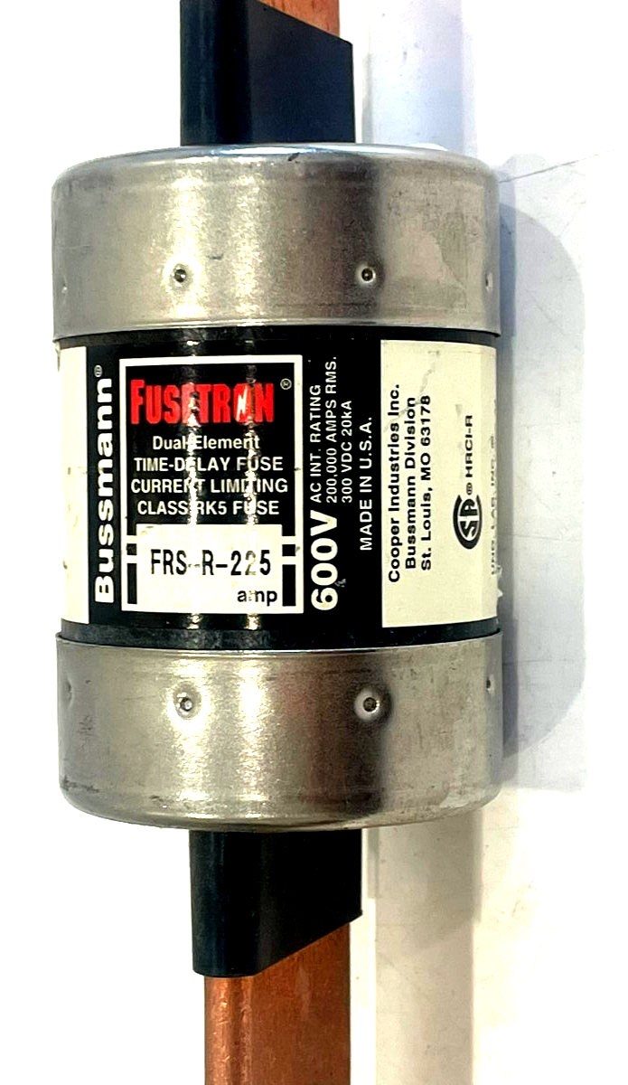NEW BUSSMANN FRS-R-225 FUSE 600 V 225AMP FRSR225 - SB Industrial Supply ...