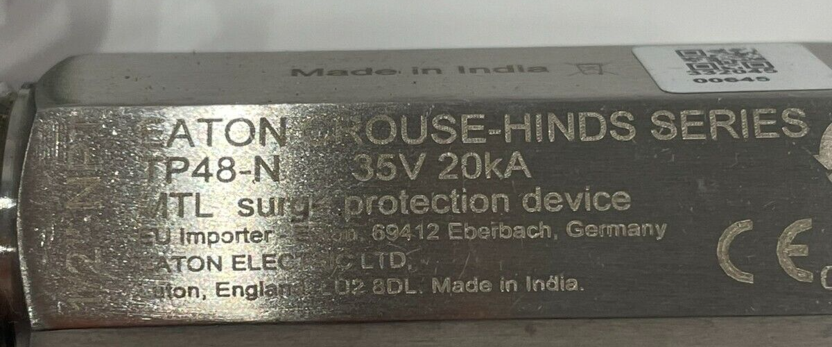 NEW EATON CROUSE-HINDS TP48-N TRANSMITTER PROTECTION 350V 20KA - SB ...