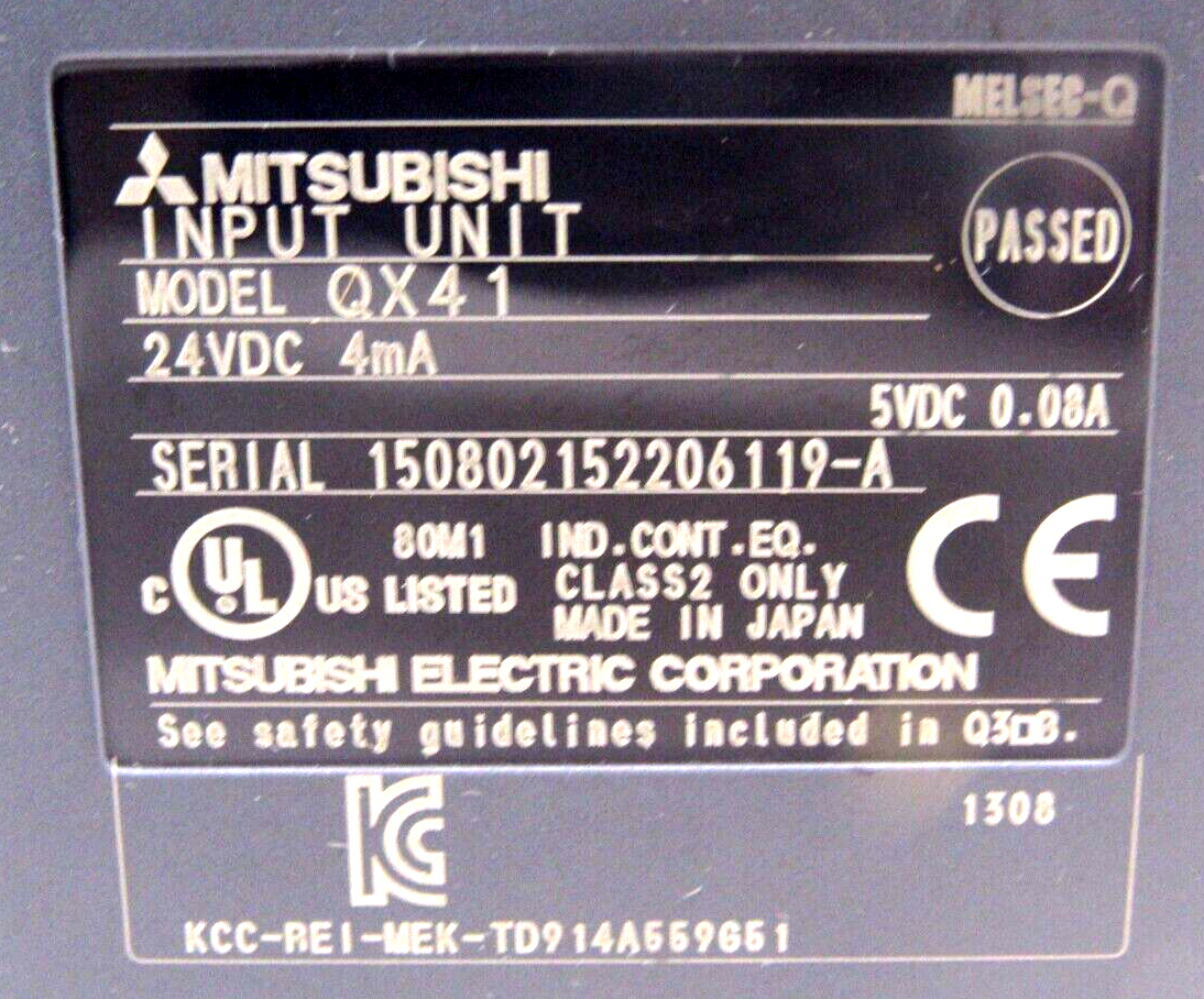 NEW MITSUBISHI QX41 INPUT UNIT 24VDC - SB Industrial Supply, Inc.