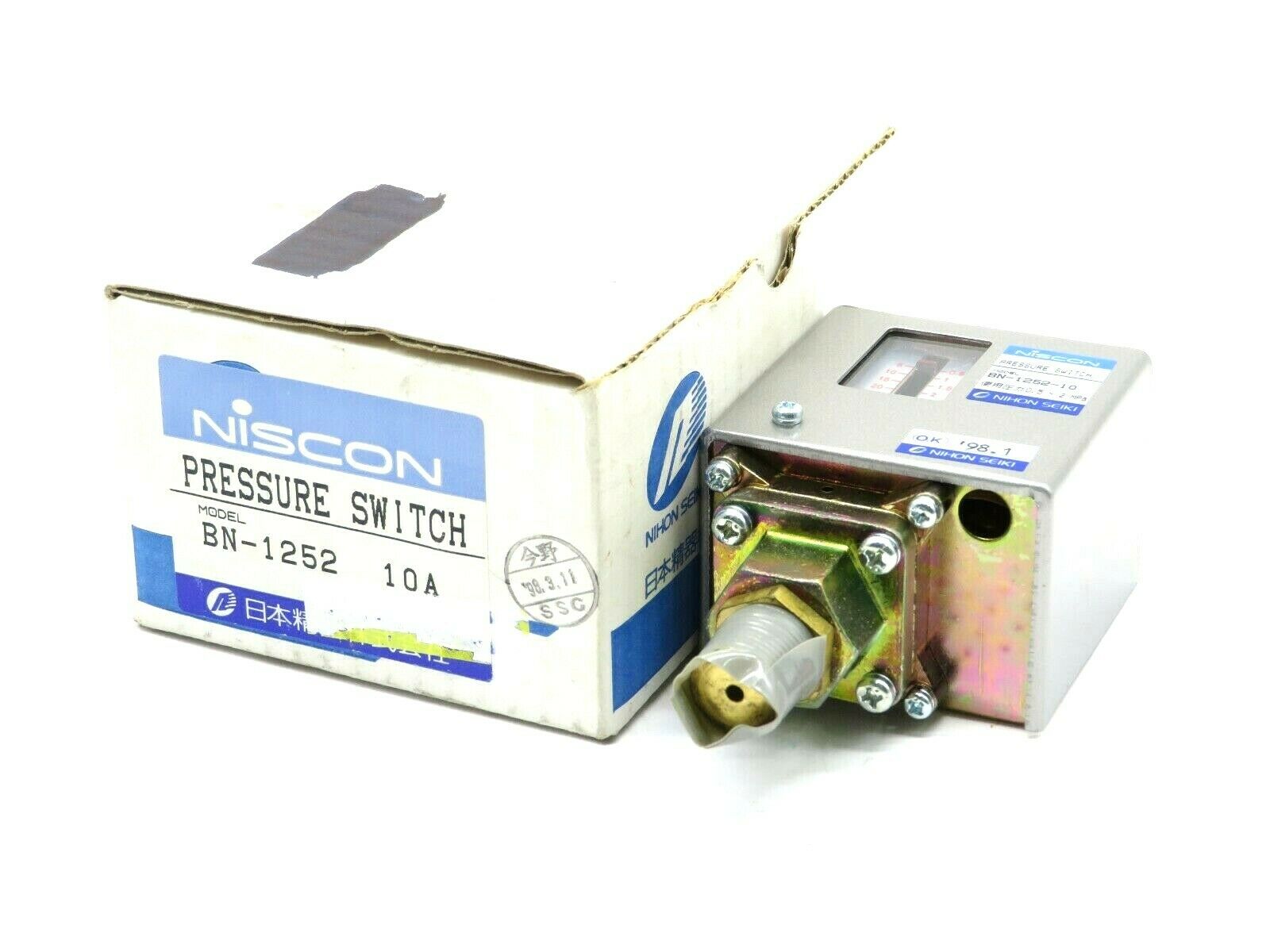 NEW NISCON NIHON SEIKI BN-1252 PRESSURE SWITCH BN1252 10A - SB ...