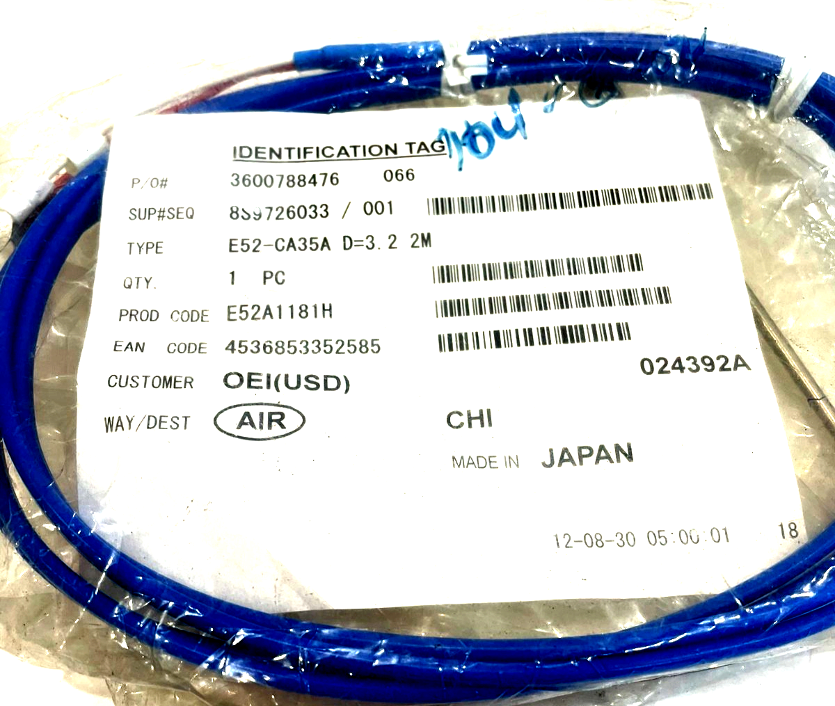 NEW OMRON E52-CA35A TEMPERATURE SENSOR 2M E52CA35A32 - SB Industrial ...