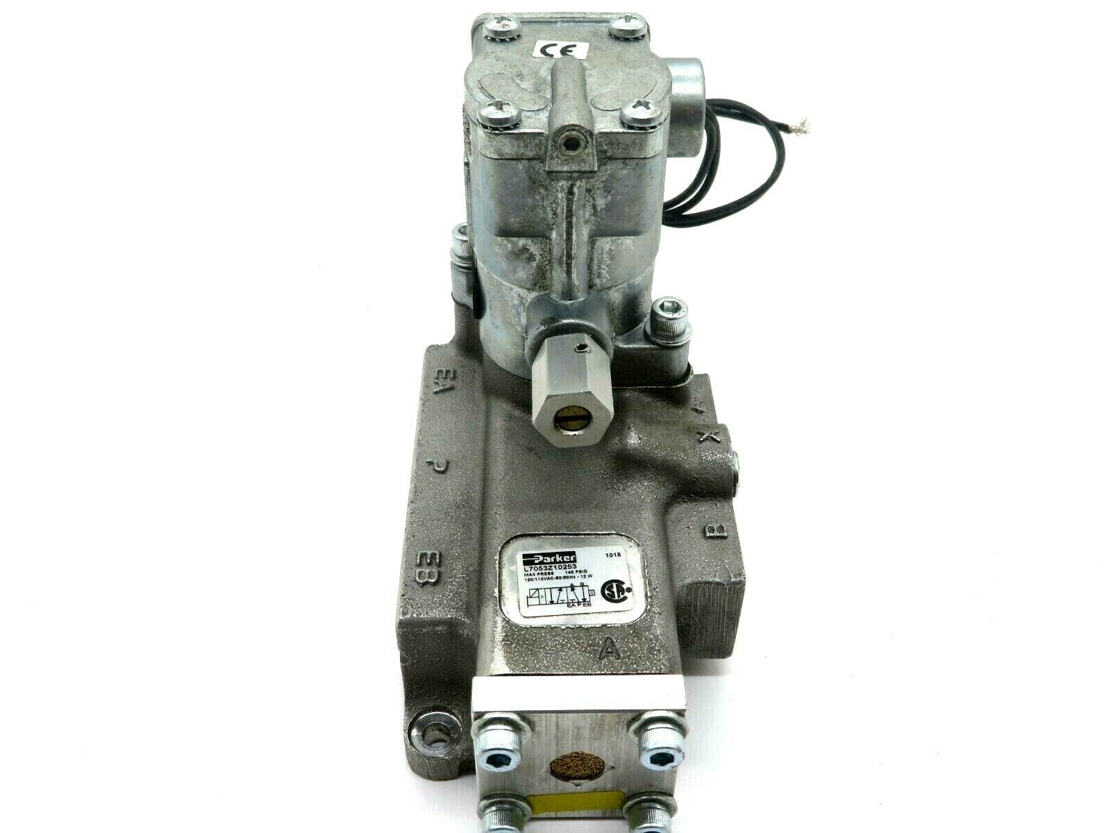 NEW PARKER L7053Z10253 SINGLE SOLENOID VALVE 1/2" K065Z03553 - SB ...