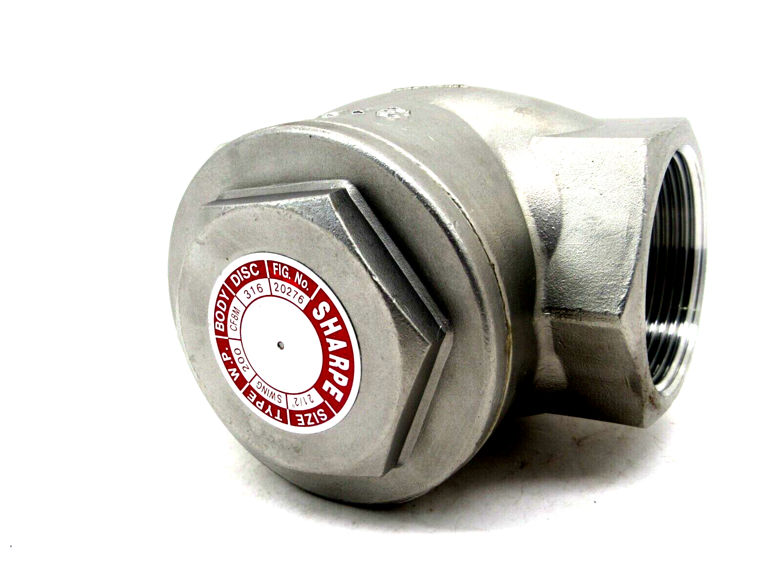 NEW SHARPE CF8M 316 20276 SWING CHECK VALVE 2 1/2 INCH - SB Industrial ...