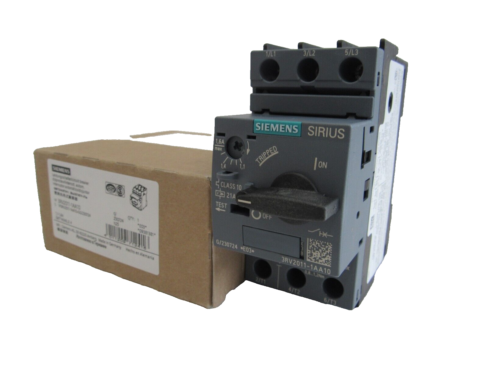 NEW SIEMENS 3RV2011-1AA10 CIRCUIT BREAKER 3RV20111AA10 - SB Industrial ...
