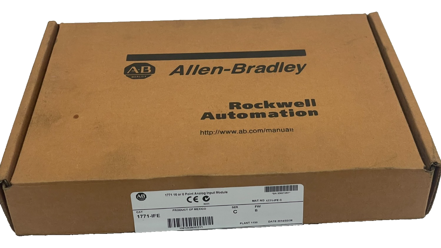 SEALED ALLEN BRADLEY 1771-IFE ANALOG INPUT MODULE SER.C FW:B 1771IFE ...