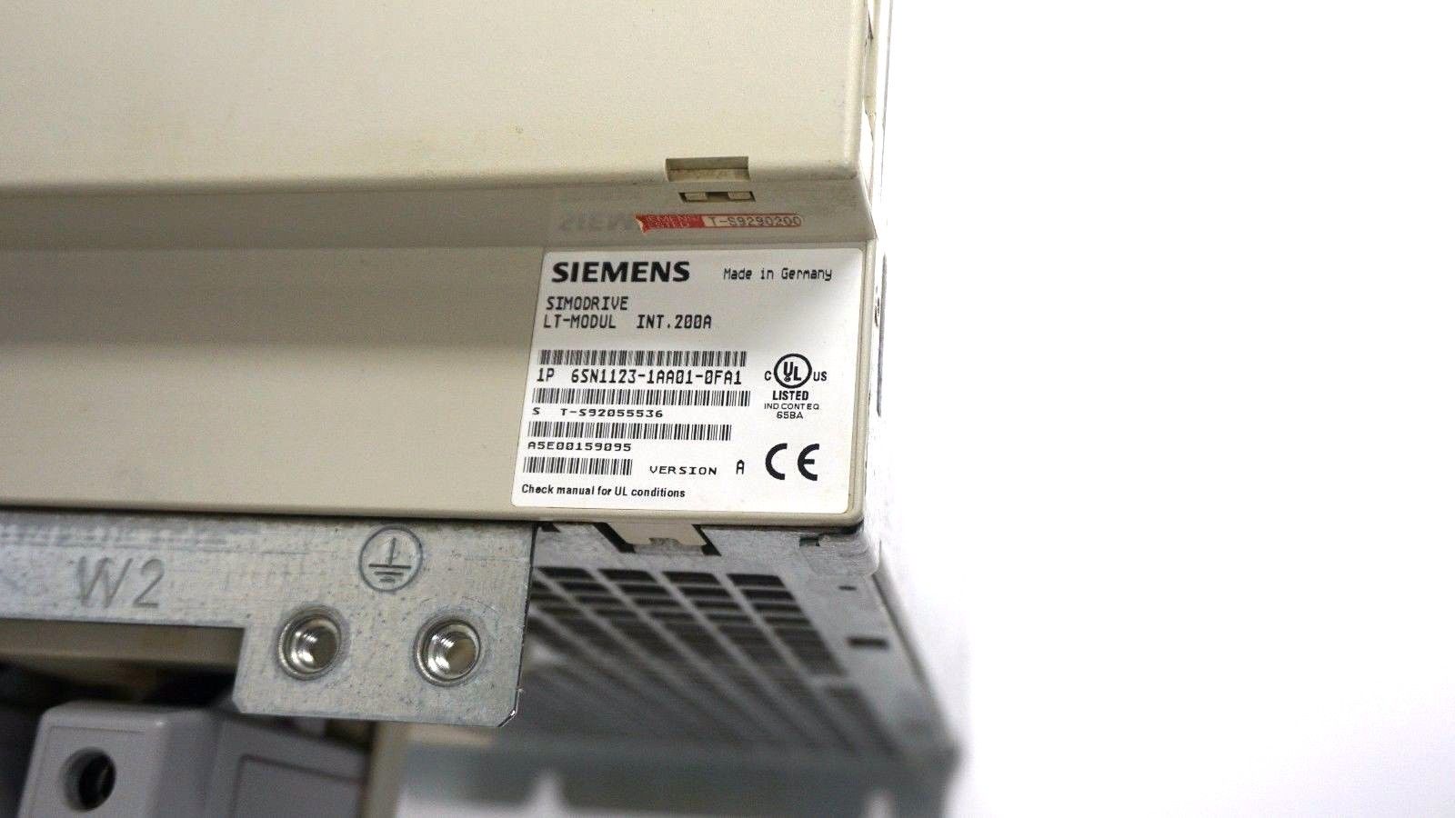 USED SIEMENS 6SN1123-1AA01-0FA1 SIMODRIVE 611U POWER MODULE VER. A - SB ...