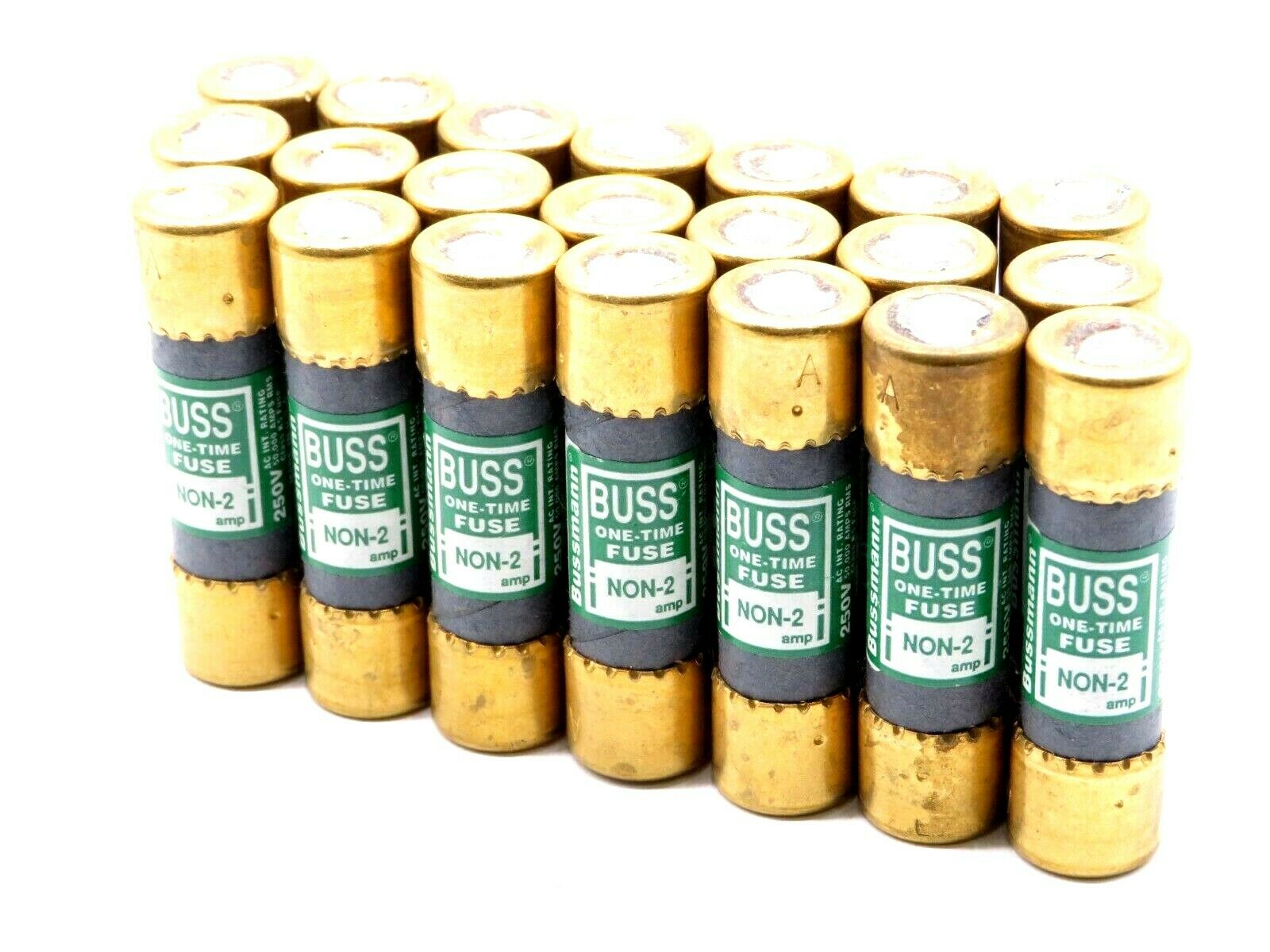 21 NEW BUSSMANN NON-2 ONE TIME FUSE NON2 - SB Industrial Supply, Inc.