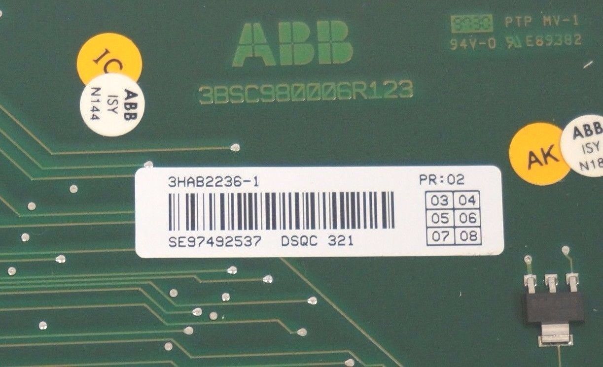 NEW ABB 3HAB2236-1 MEMORY BOARD DSQC-321 , 3BSC980006R123 - SB ...
