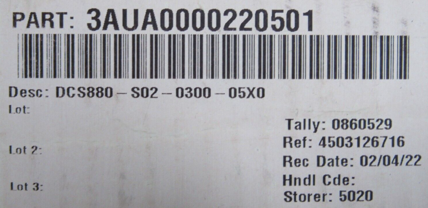 NEW ABB DCS880-S02-0300-05X0 DC DRIVE 3AUA0000220501 DCS880S02030005X0 ...