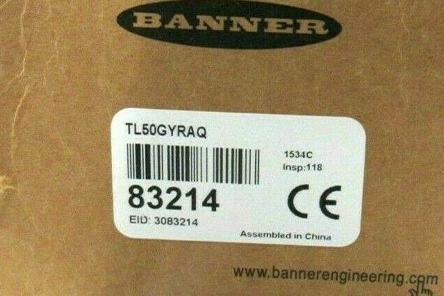 NEW BANNER ENGINEERING TL50GYRAQ TOWER LIGHT 83214 - SB Industrial ...