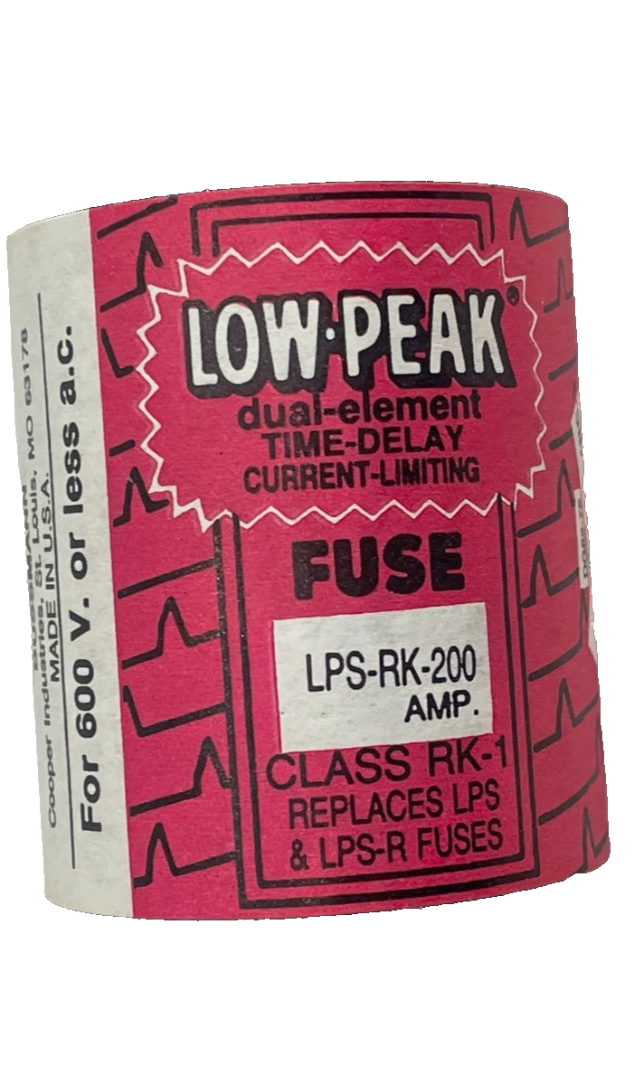 NEW BUSSMANN LPS-RK-200 LOW PEAK FUSE 600V LPSRK200 - SB Industrial Supply, Inc.