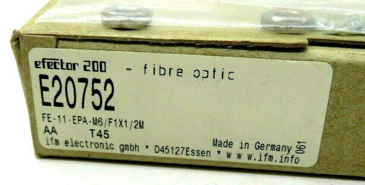 NEW EFECTOR IFM FE-11-EPA-M6/F1X1/2M THROUGH-BEAM SENSOR E20752 ...