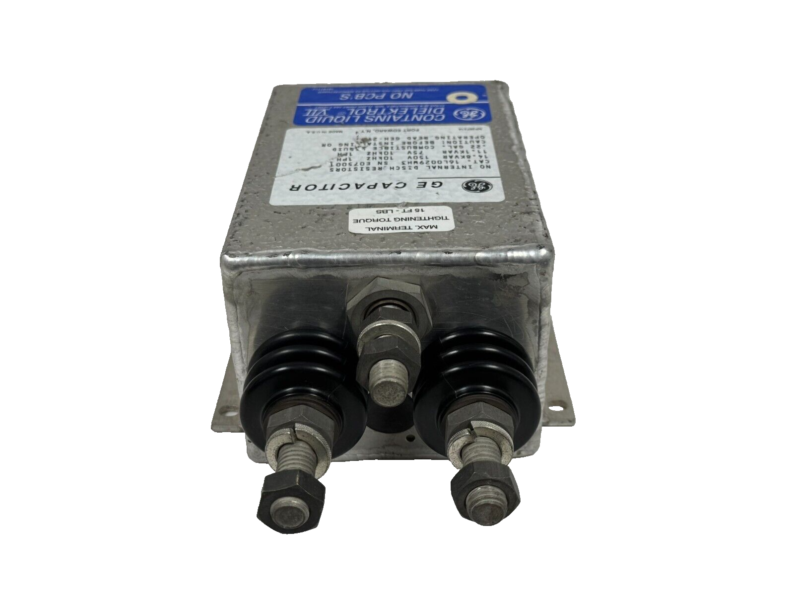 NEW GENERAL ELECTRIC 16L0029WH3 CAPACITOR 14.8KVAR 150V 10kHZ 1PH - SB ...