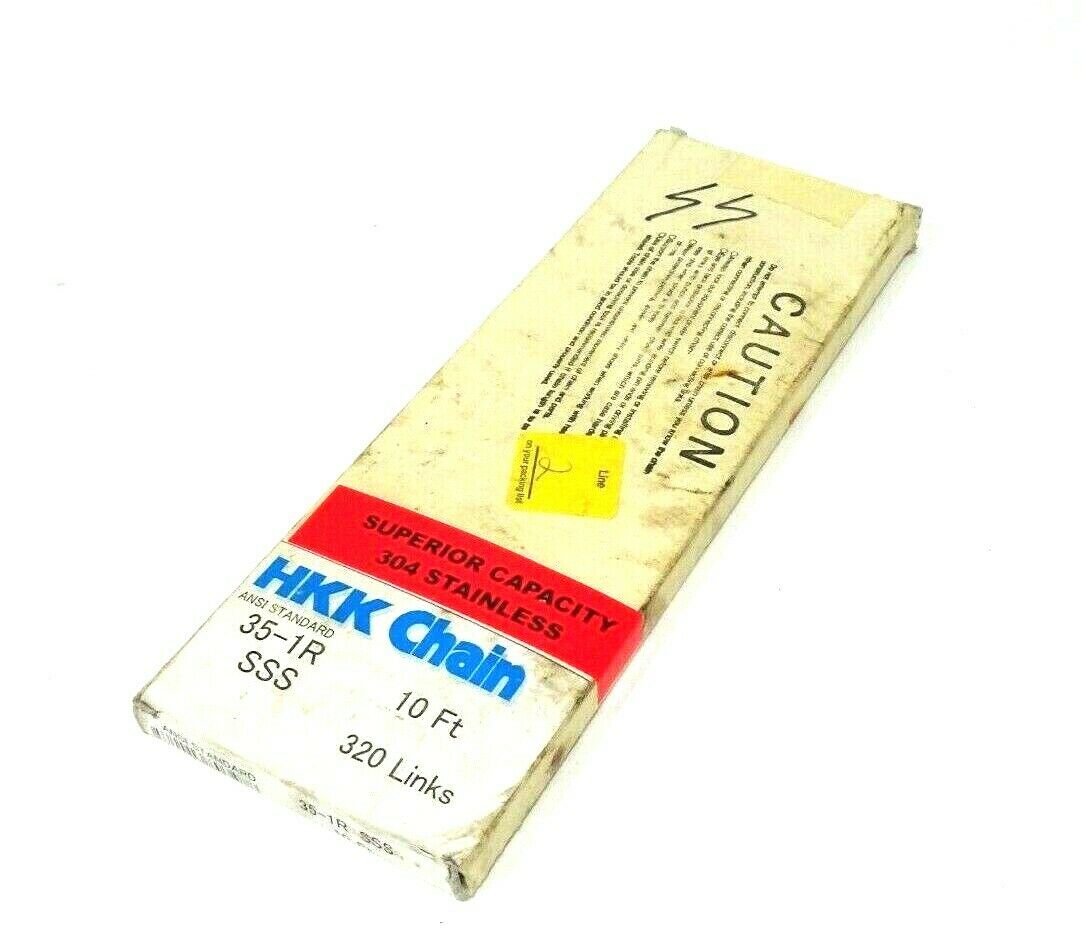 NEW HKK CHAIN 35-1R SSS ROLLER CHAIN 10' 351RSSS - SB Industrial Supply ...
