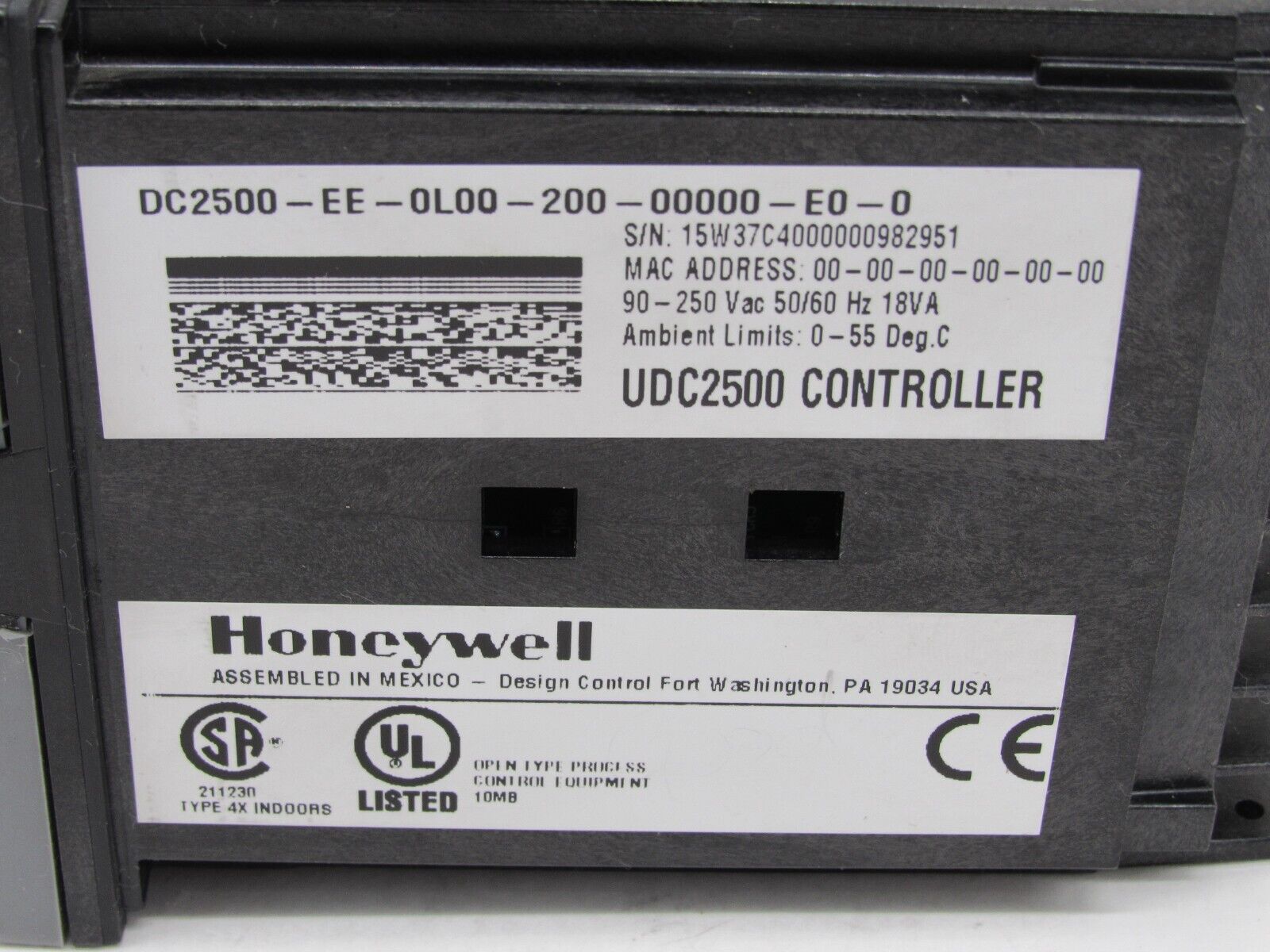 NEW HONEYWELL DC2500-EE-0L00-200-00000-E0-0 DIGITAL CONTROLLER UDC2500 ...