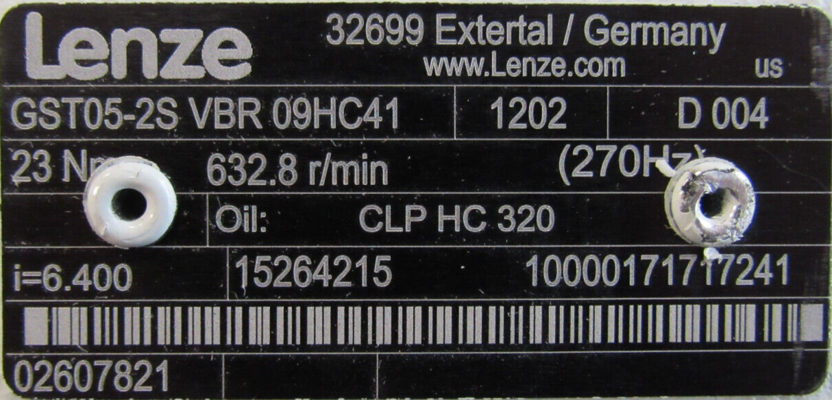 NEW LENZE MCS09H41LRS0B0-Z0D0-ST5S00N-R2SU SERVO MOTOR GST052SVBR09HC41 ...