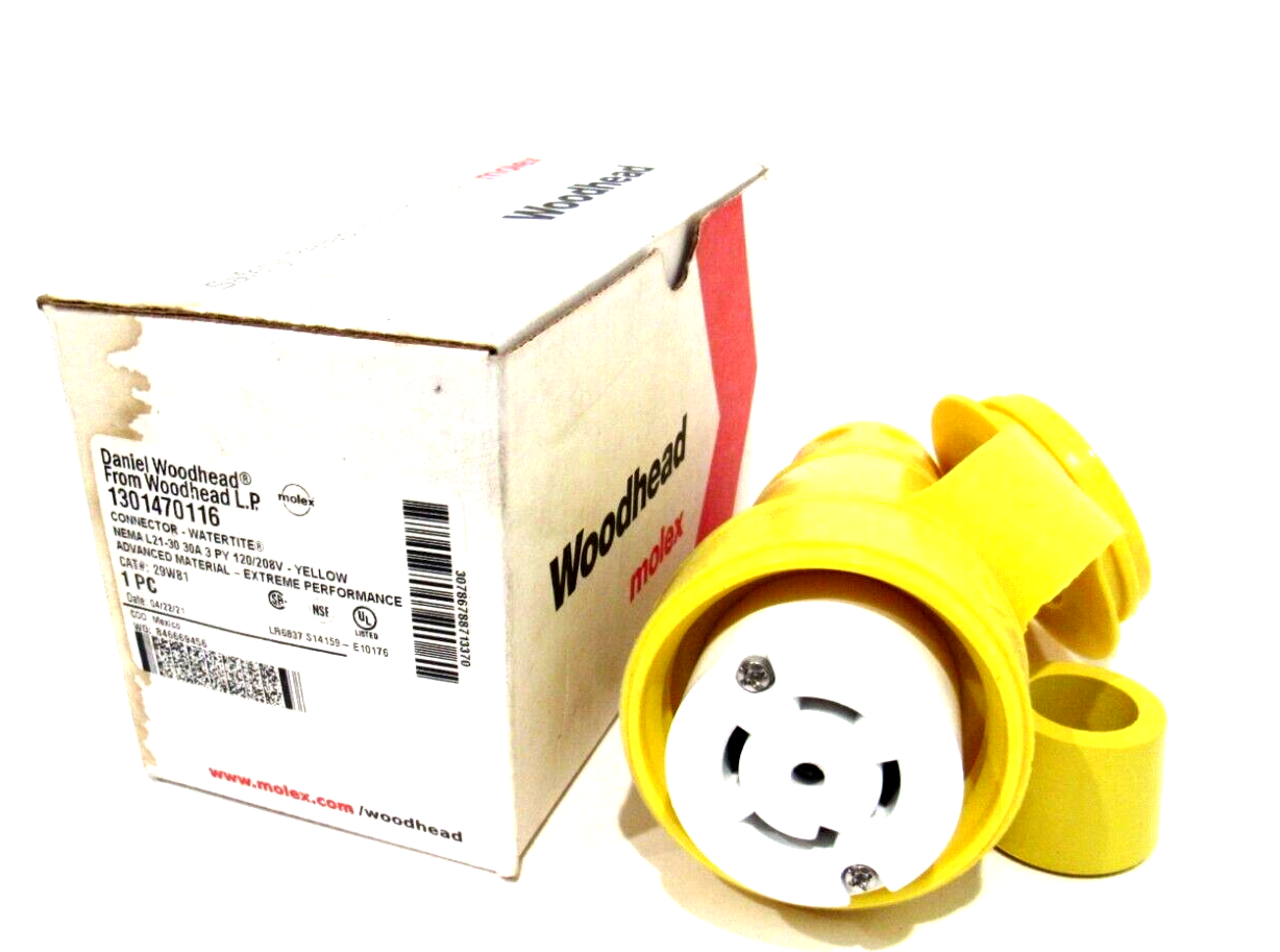 NEW MOLEX WOODHEAD 1301470116 WATERTITE CONNECTOR 29W81 - SB Industrial ...