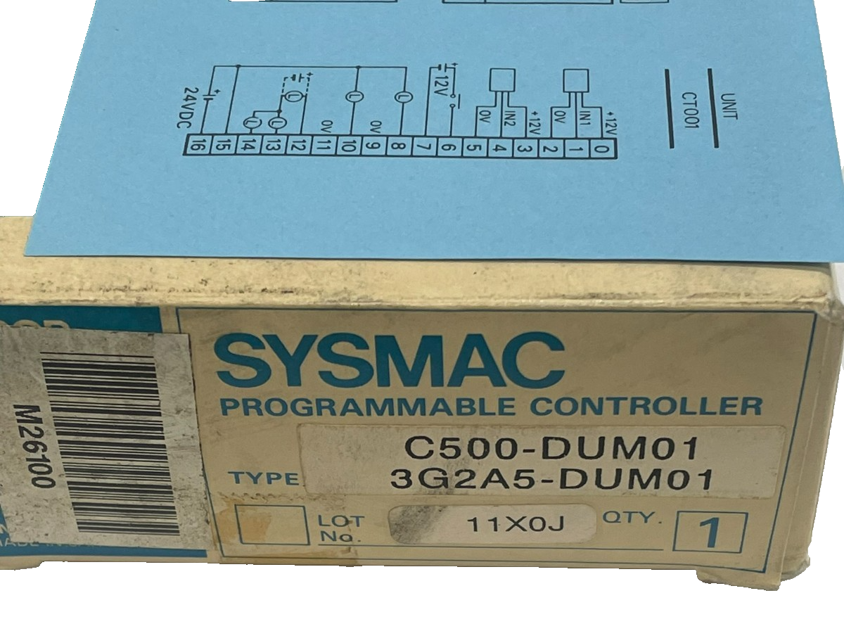 NEW OMRON C500-DUM01 PROGRAMMABLE CONTROLLER 3G2A5-DUM01 C500DUM01 - SB Industrial Supply, Inc.