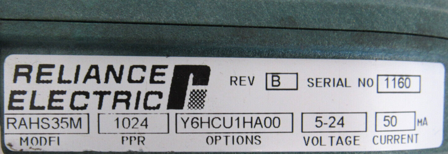 NEW RELIANCE ELECTRIC 417077180 ENCODER RAHS35M 1024 Y6HCU1HA00 - SB ...