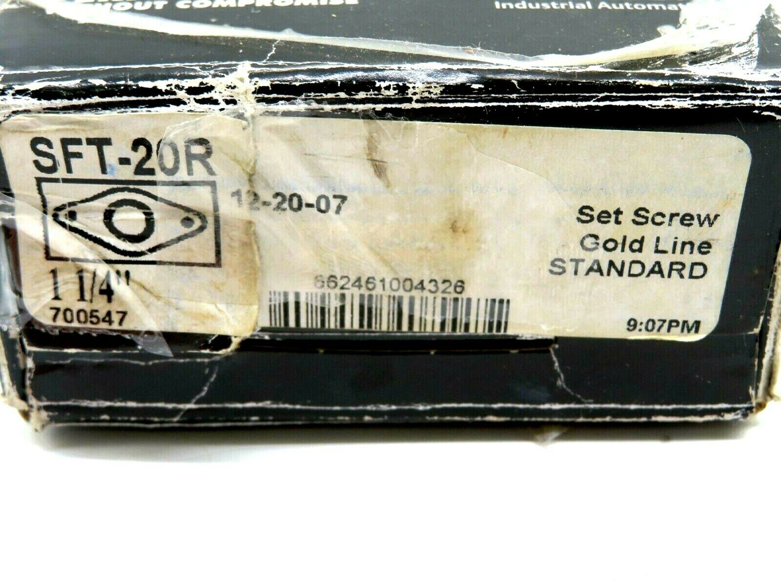 NEW SEALMASTER SFT-20R BALL BEARING 1-1/4 INCH BORE SFT20R - SB ...