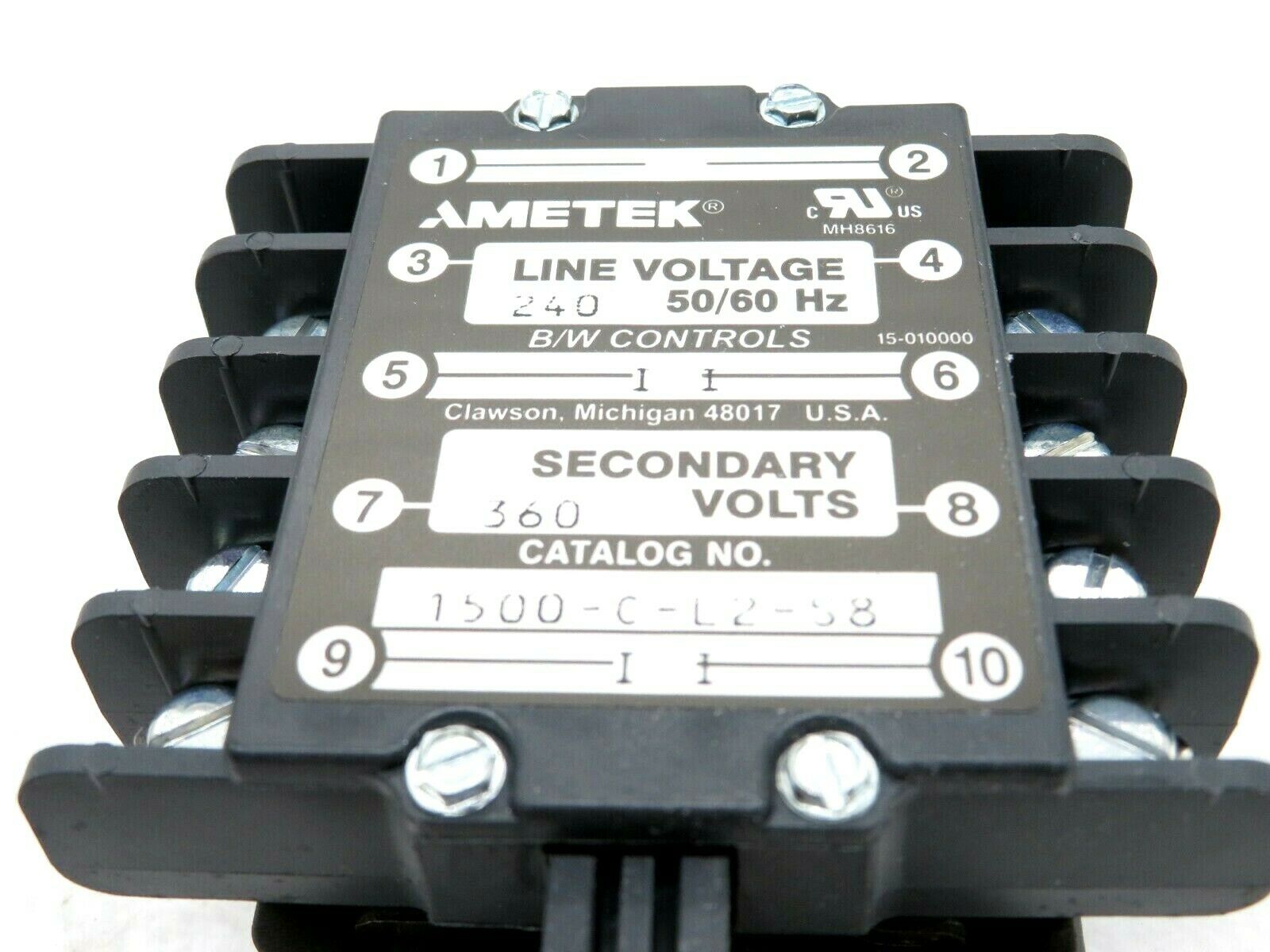 NEW AMETEK 1500-C-L2-S8-OC-X RELAY INDUCTION CONTROL 1500CL2S8OCX - SB ...