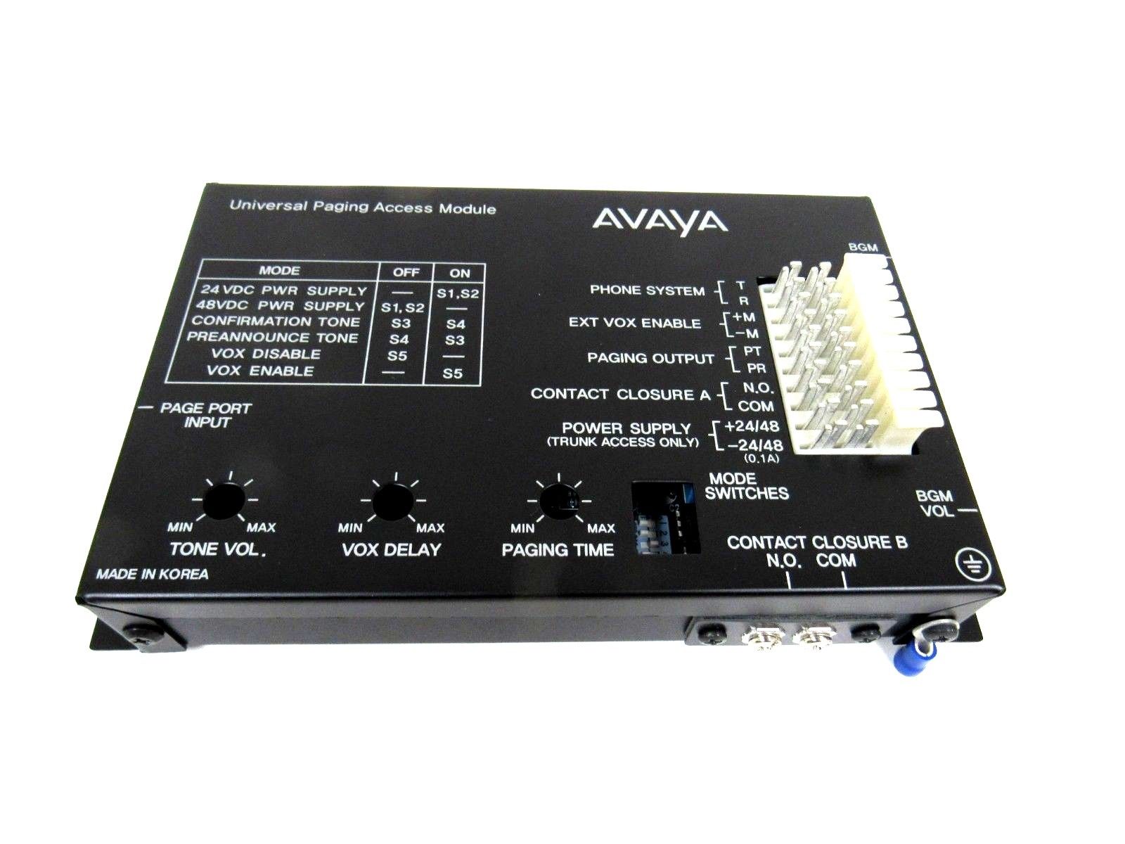 NEW AVAYA LUUPAM UNIVERSAL PAGING ACCESS MODULE - SB Industrial Supply ...