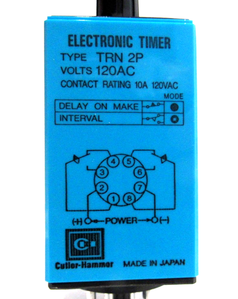 NEW CUTLER HAMMER TRN-2P-120AC TIME DELAY RELAY TRN2P120AC - SB ...